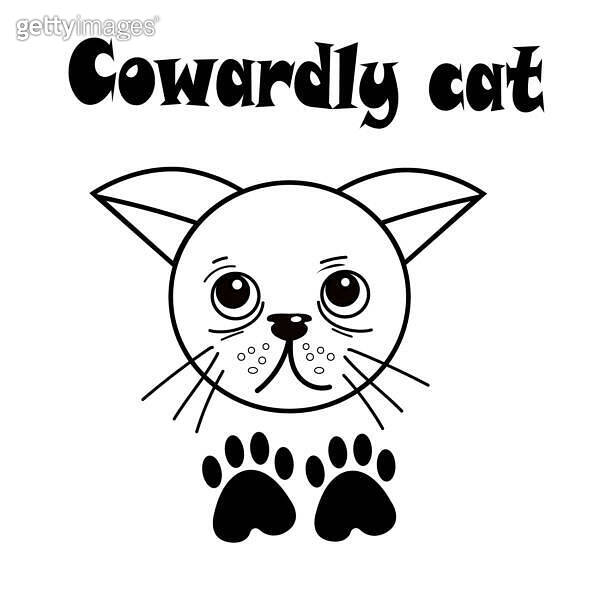 poster with a cat. From the series different characters of pets. The ...