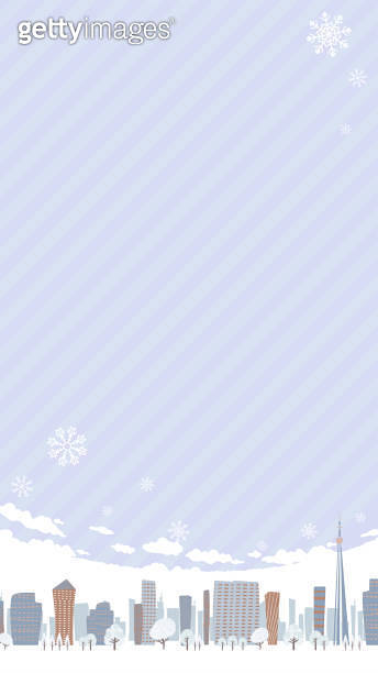 Townscape winter_sky 16-9 vertical 이미지 (1278509328) - 게티이미지뱅크