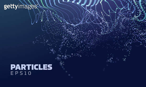 Particle dust vector abstract vector background. Data falling. Data ...