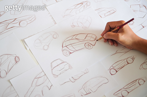 Graphic designer artist Work drawing sketch design development ...