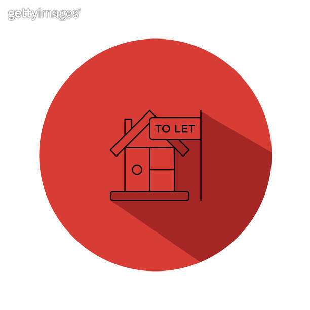 house with to let sign liner fill icon vector - ui icon vector ...