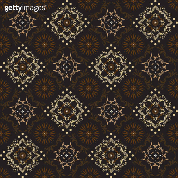 Unique motifs on Central Java batik with black color design 이미지 ...