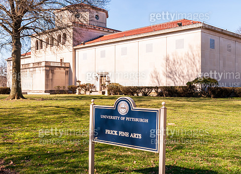 The Frick Fine Arts building on the campus of the University of ...