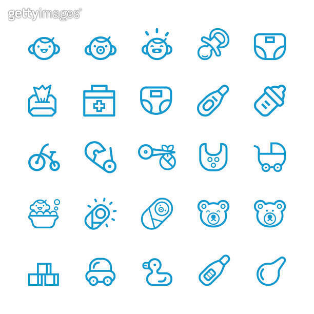 Kid care line icon set 이미지 (1200166322) - 게티이미지뱅크