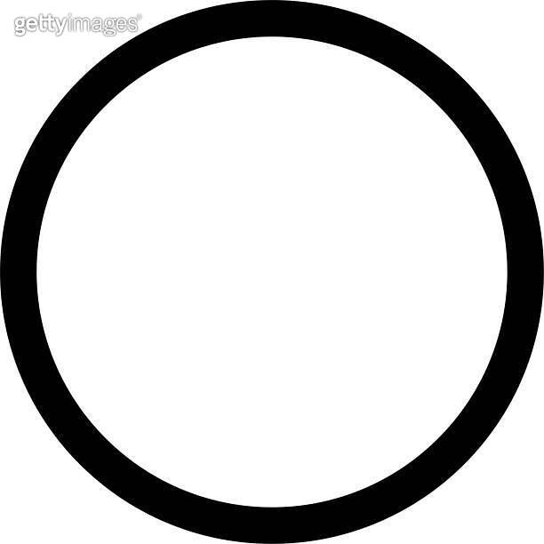 Geometric Shape. Geometric shape, isolated. Circle line. Shape in ...