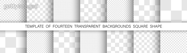 Square background. Square pattern. Template of fourteen transparent ...