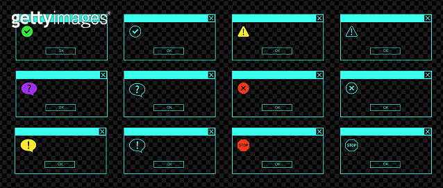Contrast UI of the error messages and system dialogue boxes ...