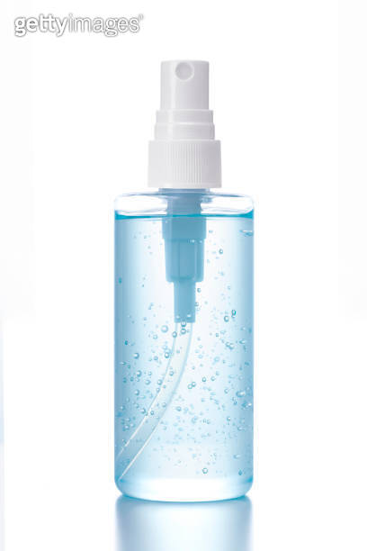 Hand alcohol pump spray on white background, Hand alcohol sanitizer gel ...