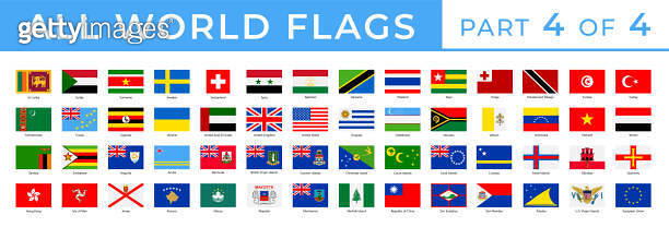 World Flags - Vector Rectangle Flat Icons - Part 4 of 4 이미지 (1283730423 ...