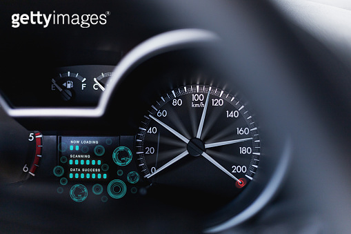 This car dashboard auto digital fast speed meter number kilometer km ...