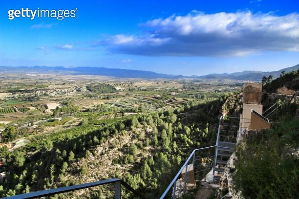 Panoramic view of the Albaida Valley in Valencia 이미지 (1196493964) - 게티이미지뱅크