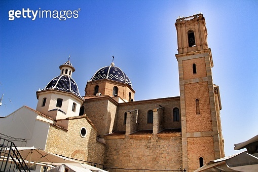 Our Lady of Consuelo church in Altea square 이미지 (1256177268) - 게티이미지뱅크