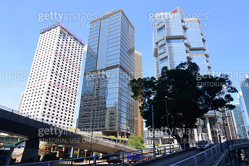Lippo Centre and financial buildings in Hong Kong 이미지 (1288420099) - 게티 ...