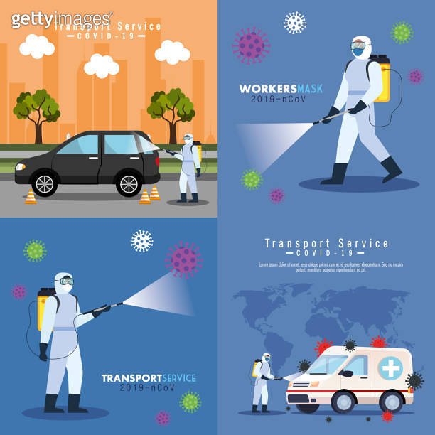 cars disinfection service, prevention coronavirus covid 19, clean ...