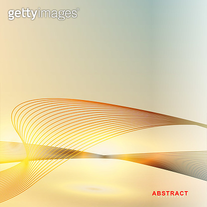 abstract vector background. line waves with light. Vector Illustration ...