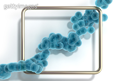 abstract light color frame as background with soft color balls 3d ...