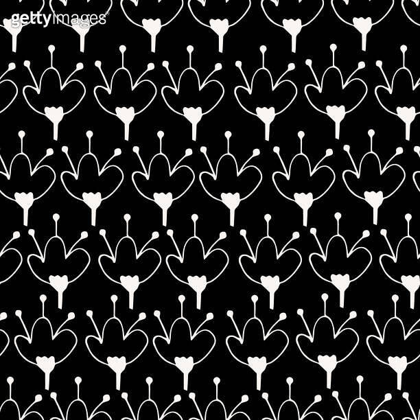 Flower simple minimalistic seamless pattern graphic design for paper ...