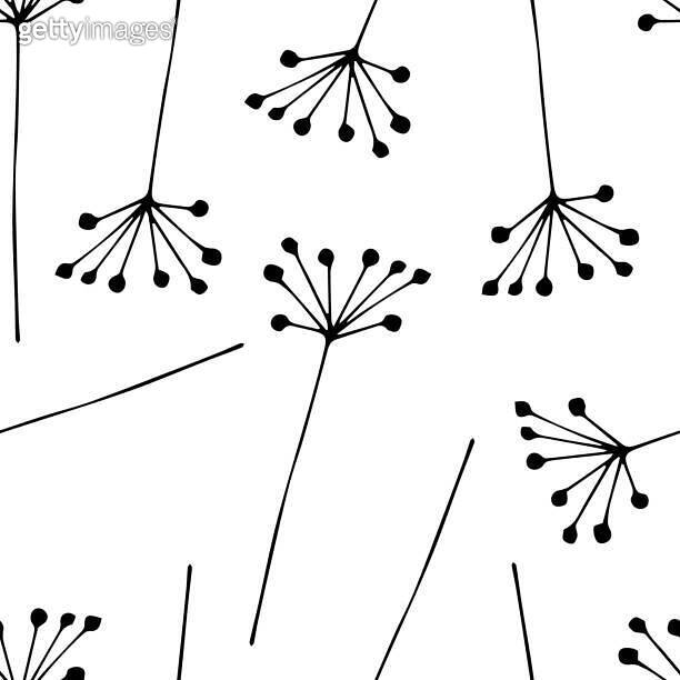 Flower simple minimalistic seamless pattern graphic design for paper ...