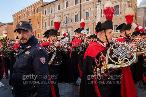 The Military Corps parade during the Holy Mass in St. Peter's Square in ...