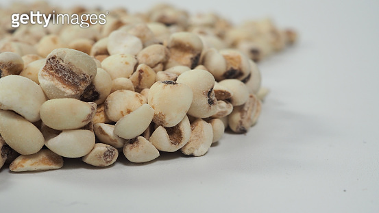 Job's Tears, also known as adlay and coix on white background. Popular ...