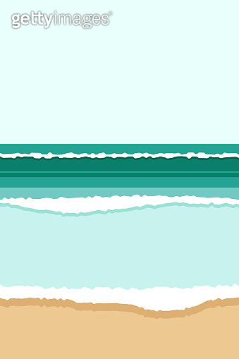 Abstract flowing sea blue wave minimal simple flat design background ...