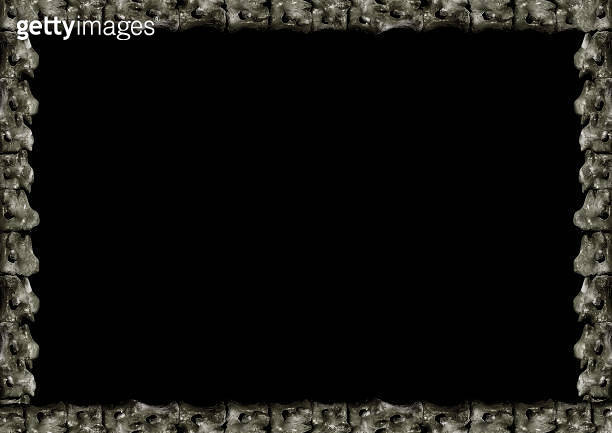 Black Frame With Animal Bones Borders (1260595755) - 게티이미지뱅크