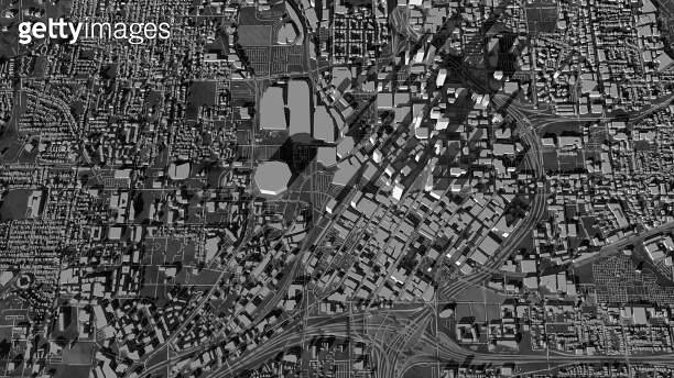 Atlanta Skyline Map Aerial View 이미지 (1265118864) - 게티이미지뱅크