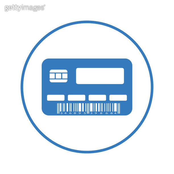 MasterCard, credit, blue color debit card icon 이미지 (1225849081) - 게티이미지뱅크