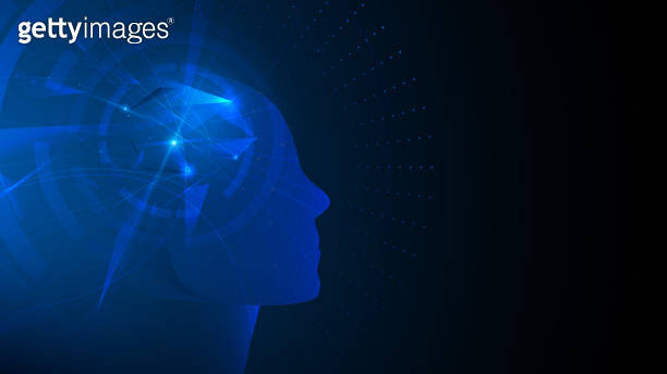 AI, Artificial intelligence. Ai digital brain. Abstract futuristic ...