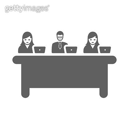 Office, workplace icon / gray color 이미지 (1256832289) - 게티이미지뱅크