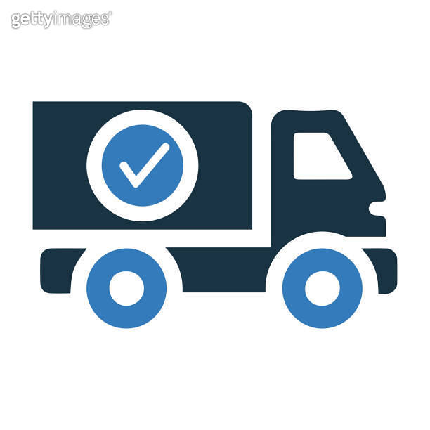 Delivery van, Shipping car icon. Vector graphics 이미지 (1281589478) - 게티이미지뱅크