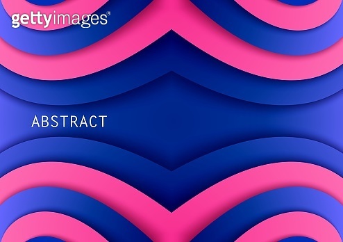 Simple layered vector template. Abstract background in cutout paper ...