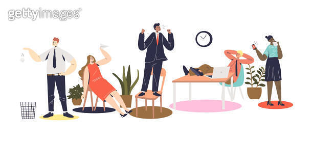 Angry boss shouting at lazy employees team in at workplace. Screaming ...