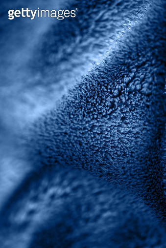 Blue delicate soft background of fur plush smooth fabric. Texture of ...