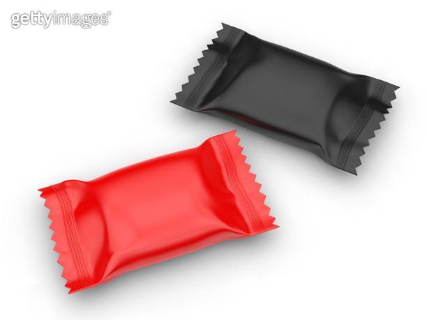 Blank Promotional Candy Pack For mockup and Branding, 3d render ...