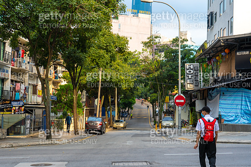 Streets of Kuala Lumpur. Modern Malaysia. Beautiful clean streets of a ...