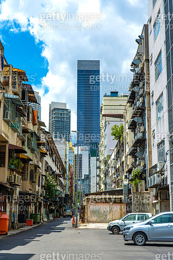 Streets of Kuala Lumpur. Modern Malaysia. Beautiful clean streets of a ...