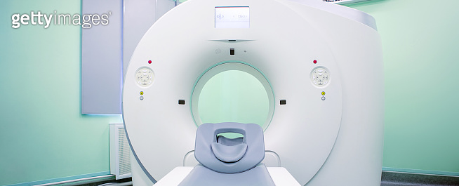 Complete CAT Scan System in a Hospital Environment. Magnetic resonance ...