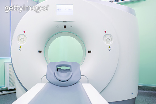 Complete CAT Scan System in a Hospital Environment. Magnetic resonance ...