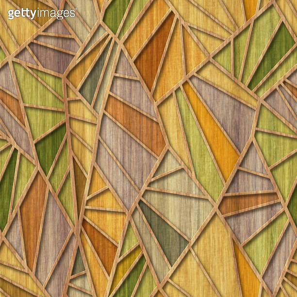 Wood seamless texture with geometric pattern, mosaic texture, 3d ...