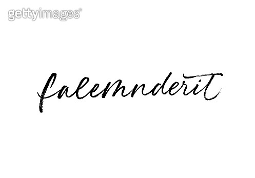 Falemnderit ink brush vector lettering. Thank you in Albanian. Modern ...