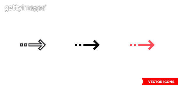 Advance icon of 3 types color, black and white, outline. Isolated ...