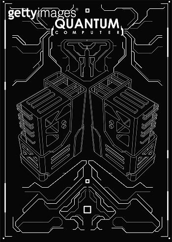 Artificial intelligence and robotic quantum computing processor concept ...