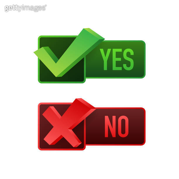 Yes No word text on talk shape. Vector stock illustration yes no in ...