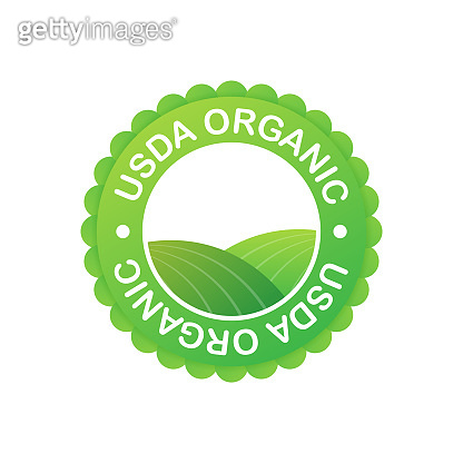 USDA organic emblems, badge, Sticker, logo, icon. Vector stock ...