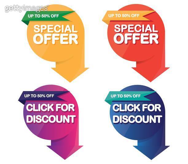 Click for special discount label and discount. Banner, label, graft and ...