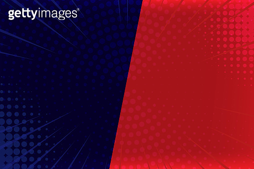 Fight backgrounds against each other, red vs blue. Vector illustration ...
