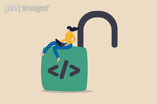 Open source programming, digital products include permission to use the programming source code ...