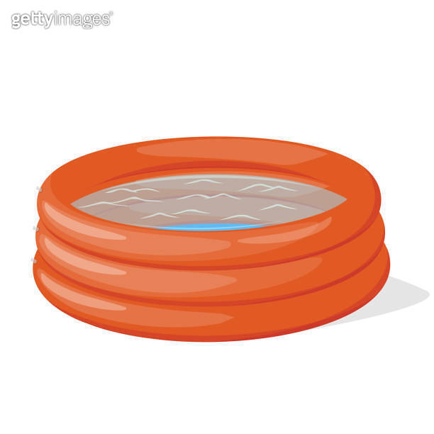cartoon illustration of a paddling pool 이미지 (1265690739) - 게티이미지뱅크
