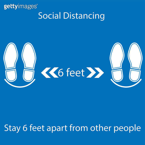 Foot Symbol Marking the standing position, the floor as markers for ...